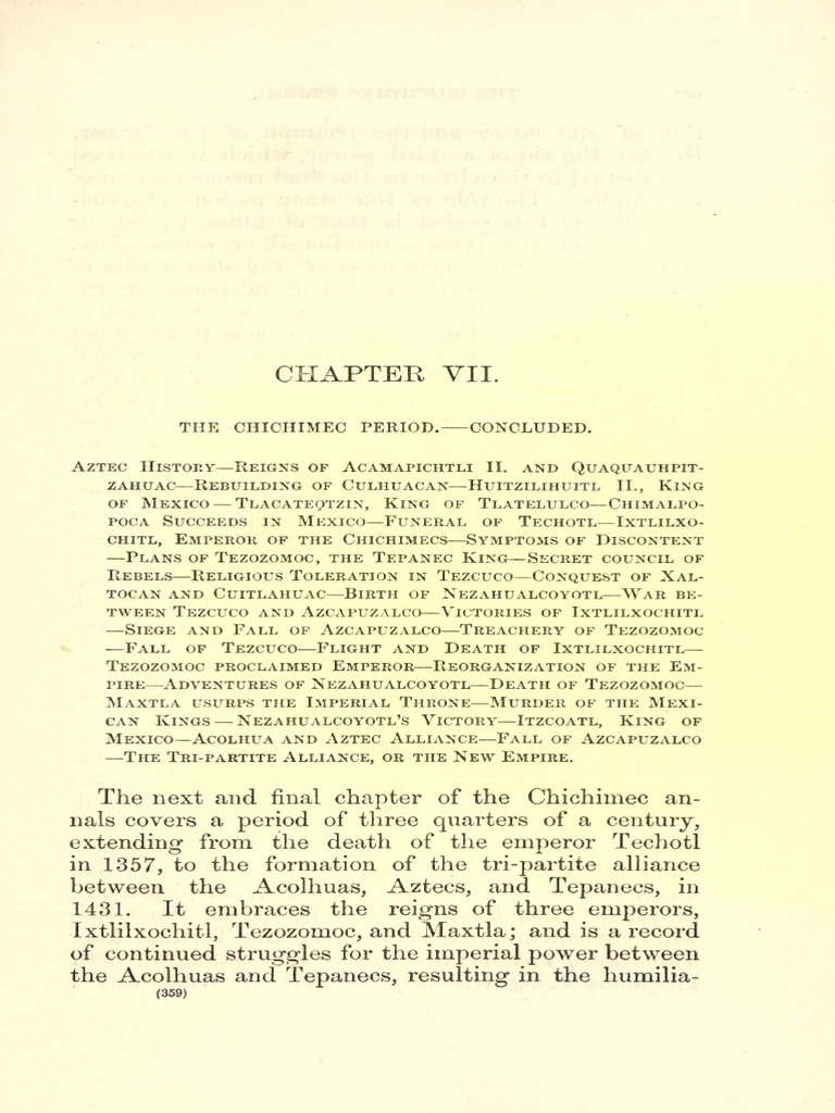 The Chichimec: IN Chitl | PDF