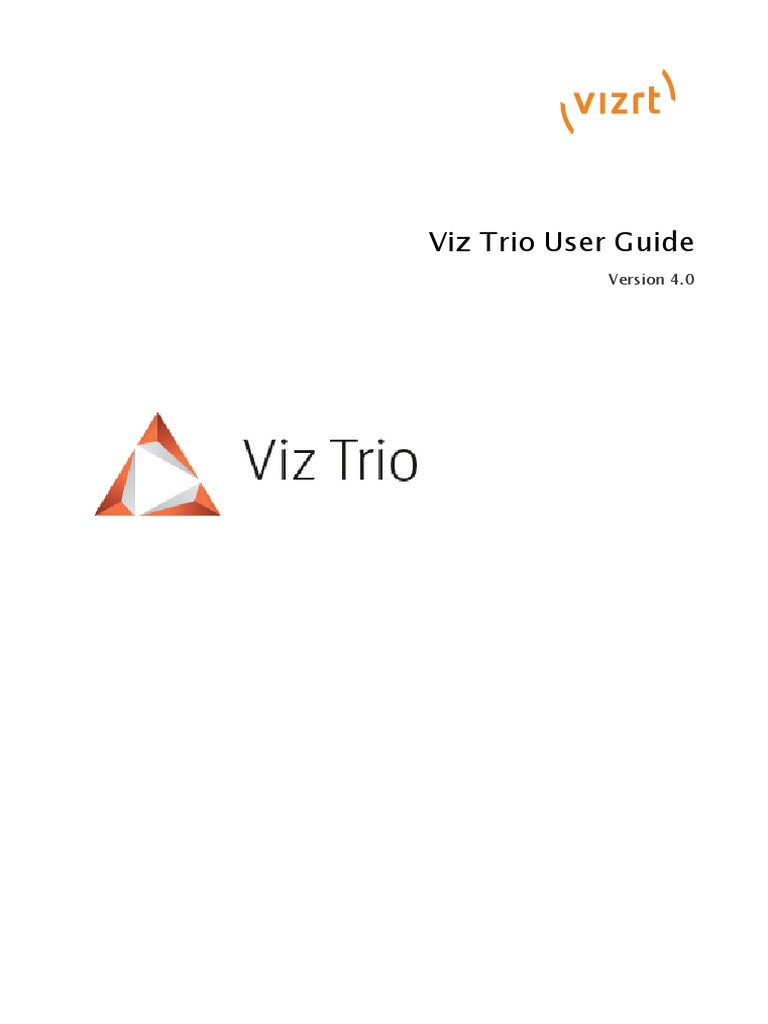 Viz Trio Guide 4.0 | PDF | Microsoft Windows | Operating System