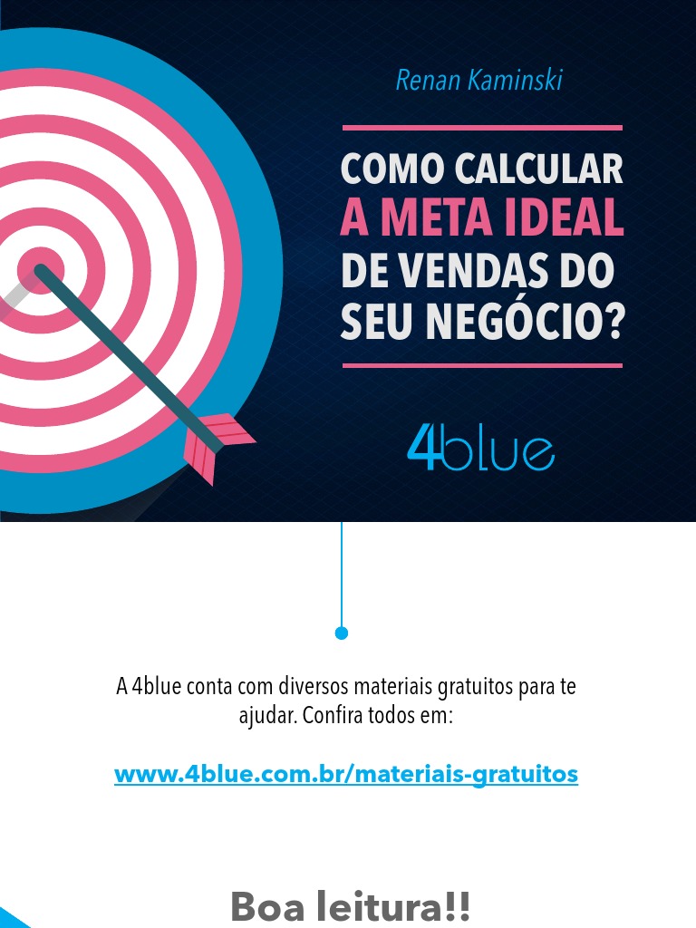 Como Calcular Meta de Vendas 4blue | PDF | Média | Economia de negócios