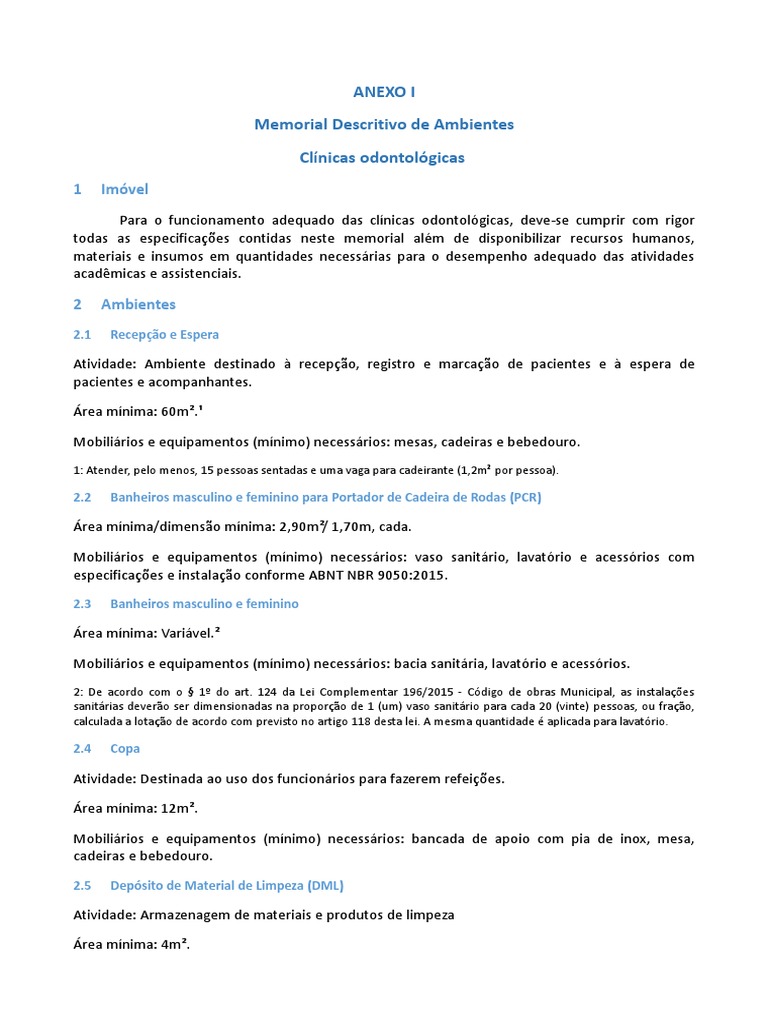 MODELO Memorial-Descritivo CLINICA | PDF MODELO Memorial-Descritivo CLINICA | PDF