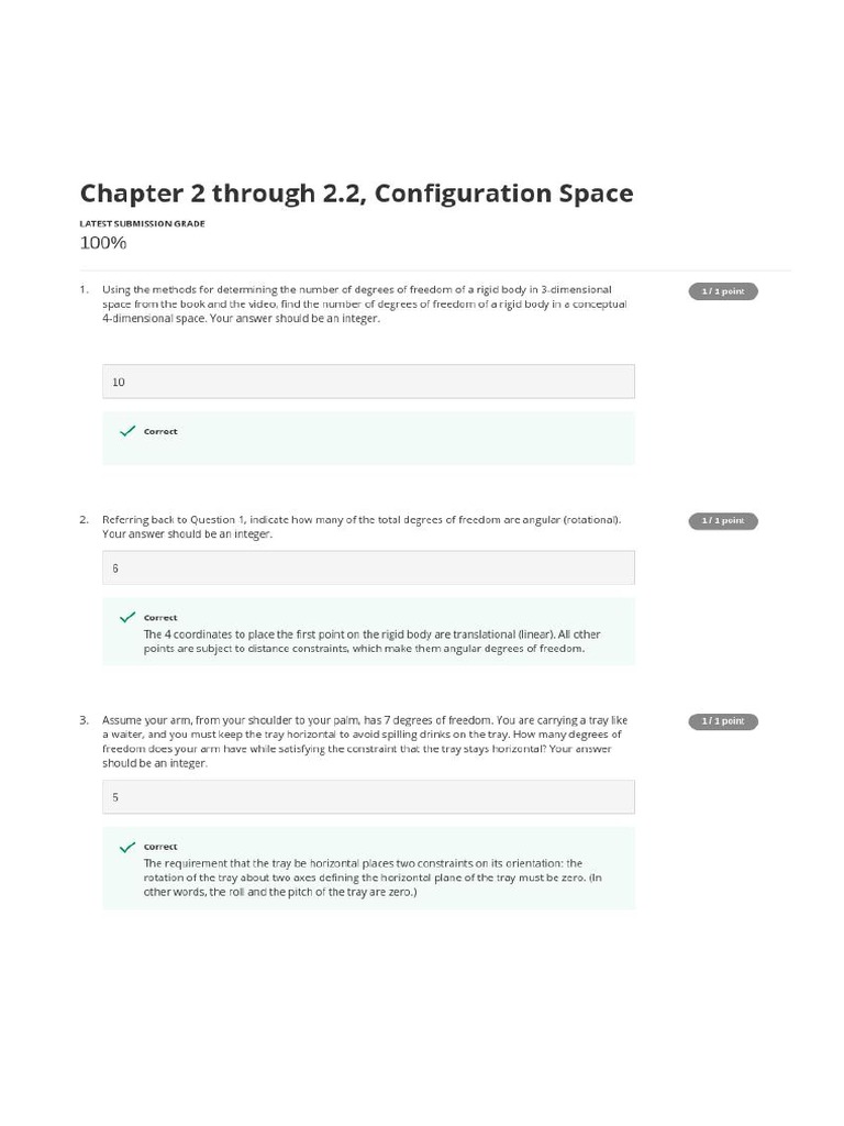 Quiz-1 Configuration - Space | PDF