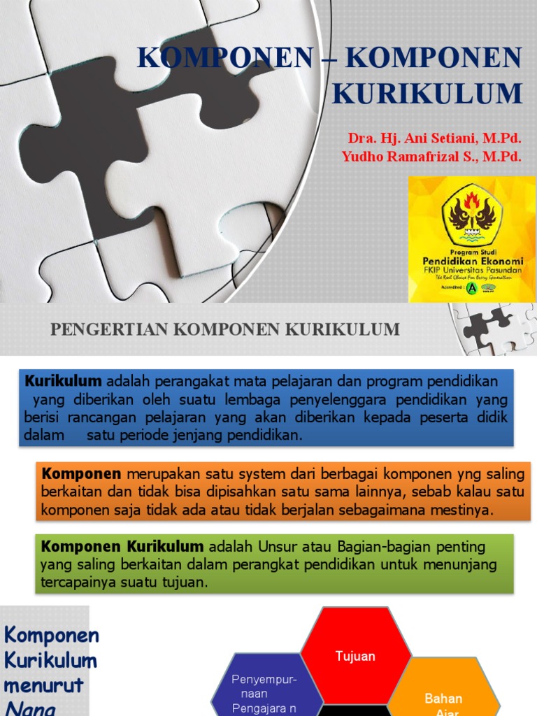 Komponen - Komponen Kurikulum | PDF