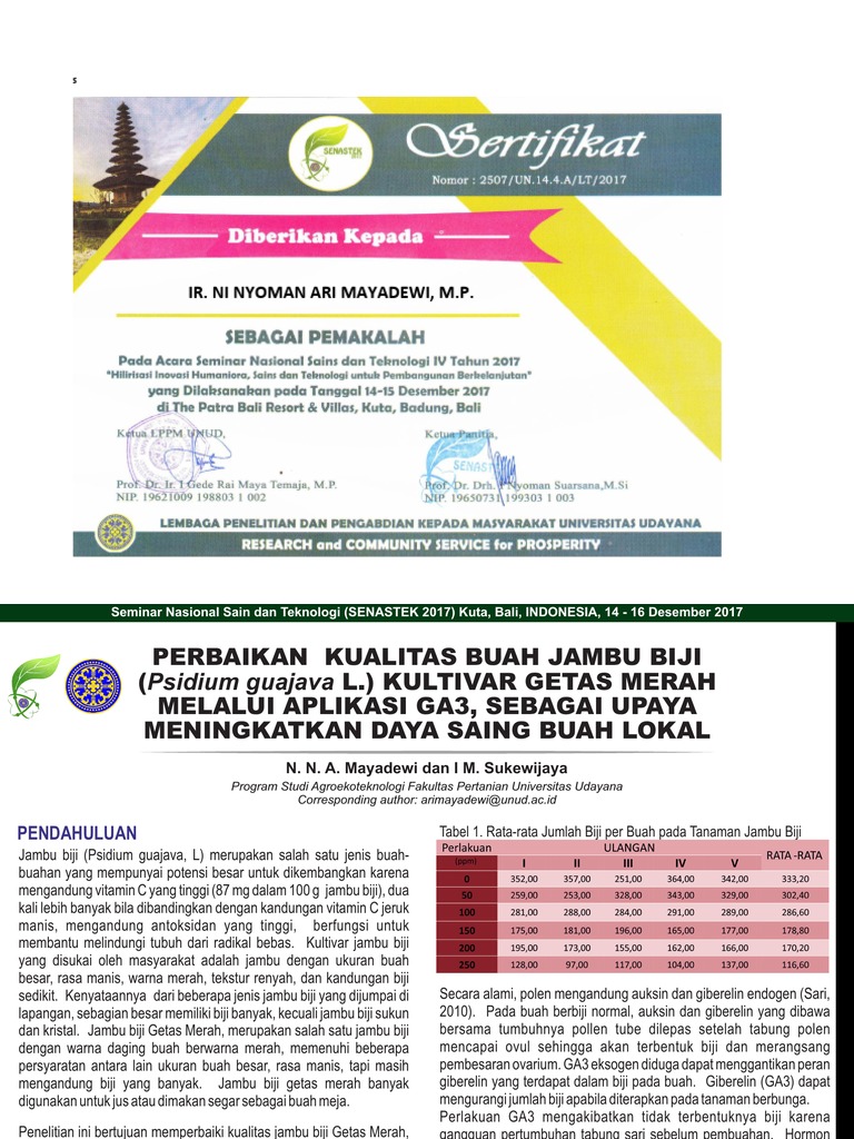Ir. Ni Nyoman Ari Mayadewi, M.P | PDF