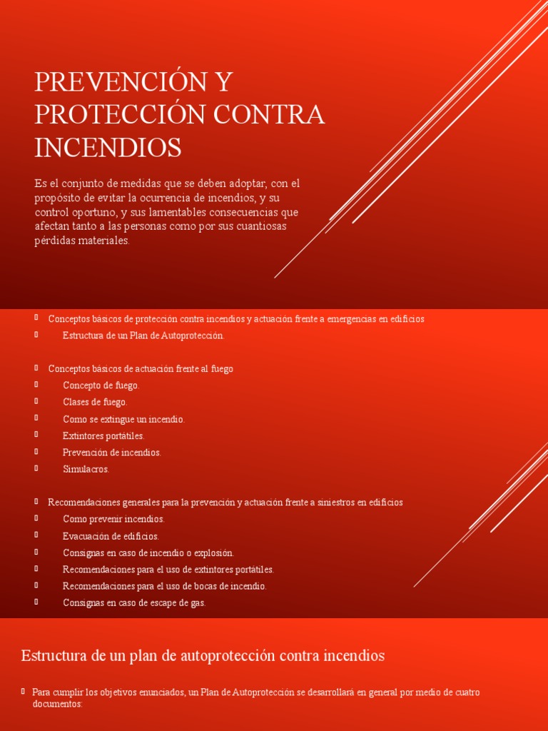 Prevención y Protección Contra Incendios | PDF | Combustibles | Incendios