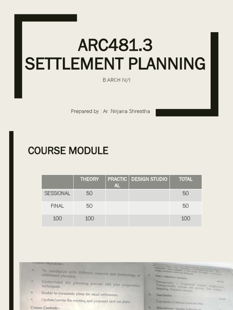 Chapter 1 1 1 Settlements Types Of Planning Regional Planning Pdf City Urban Planning