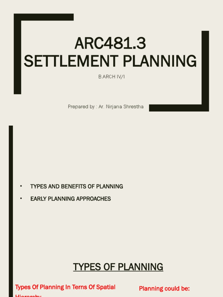 Chapter 1-1.2 Rural-Regional Planning | PDF | Urban Planning | City