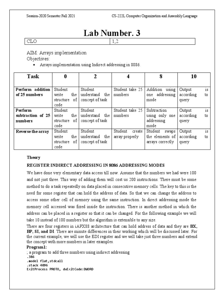 Lab 3 | PDF | Array Data Structure | Computer Program