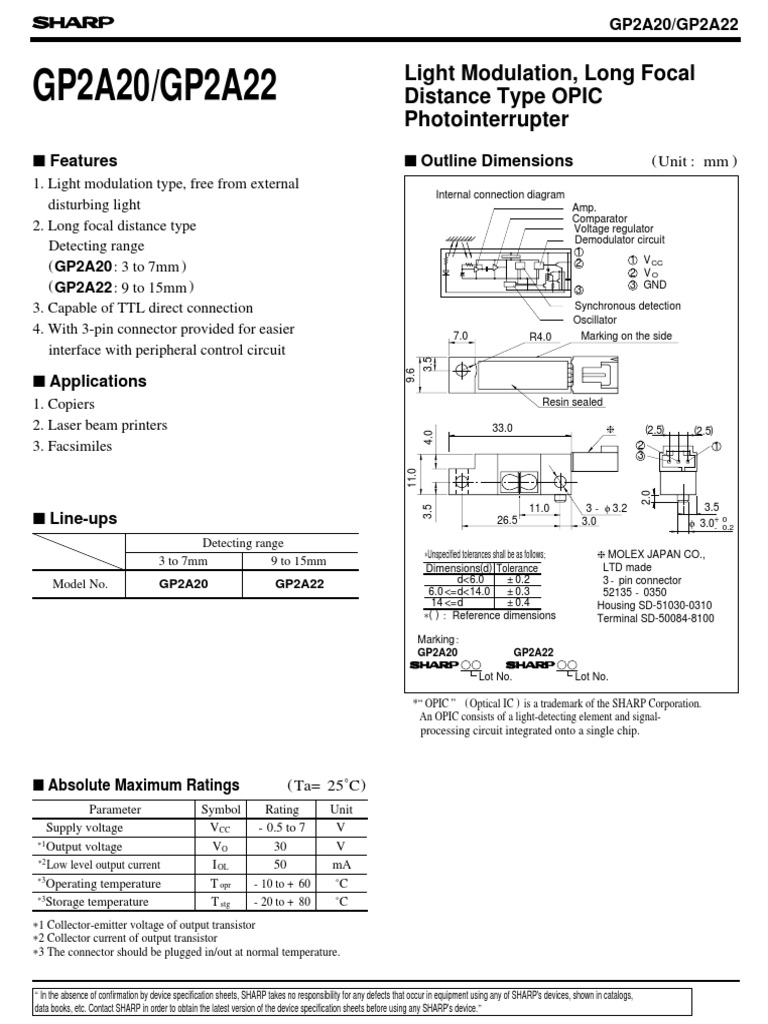 GP2A20 Optoeverest | PDF | Computer Engineering | Electronic Engineering