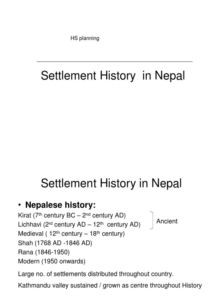 Nepal's Settlement History | PDF | Kathmandu | Nepal
