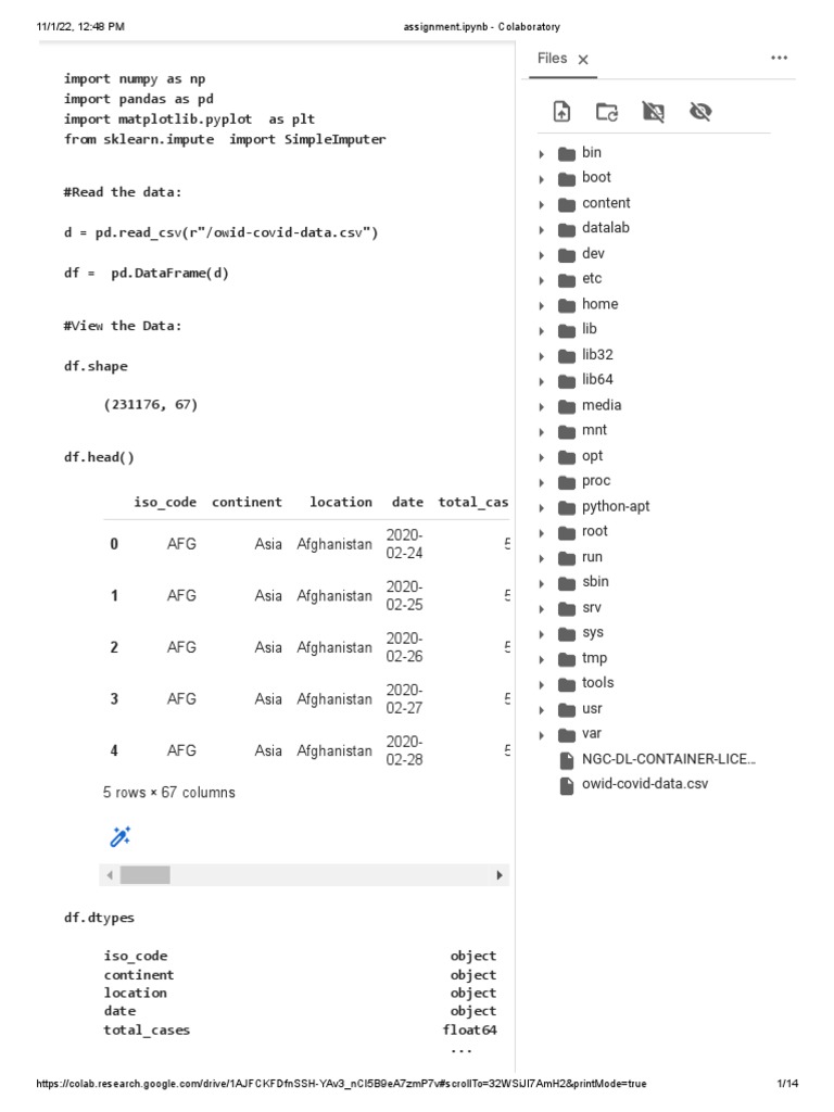Assignment - Ipynb - Colaboratory | PDF | Computer Science | Computer Data Assignment - Ipynb - Colaboratory | PDF | Computer Science | Computer Data