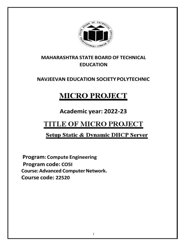 ACN MICRO PROJECTfinal | Download Free PDF | Ip Address | Computer Network