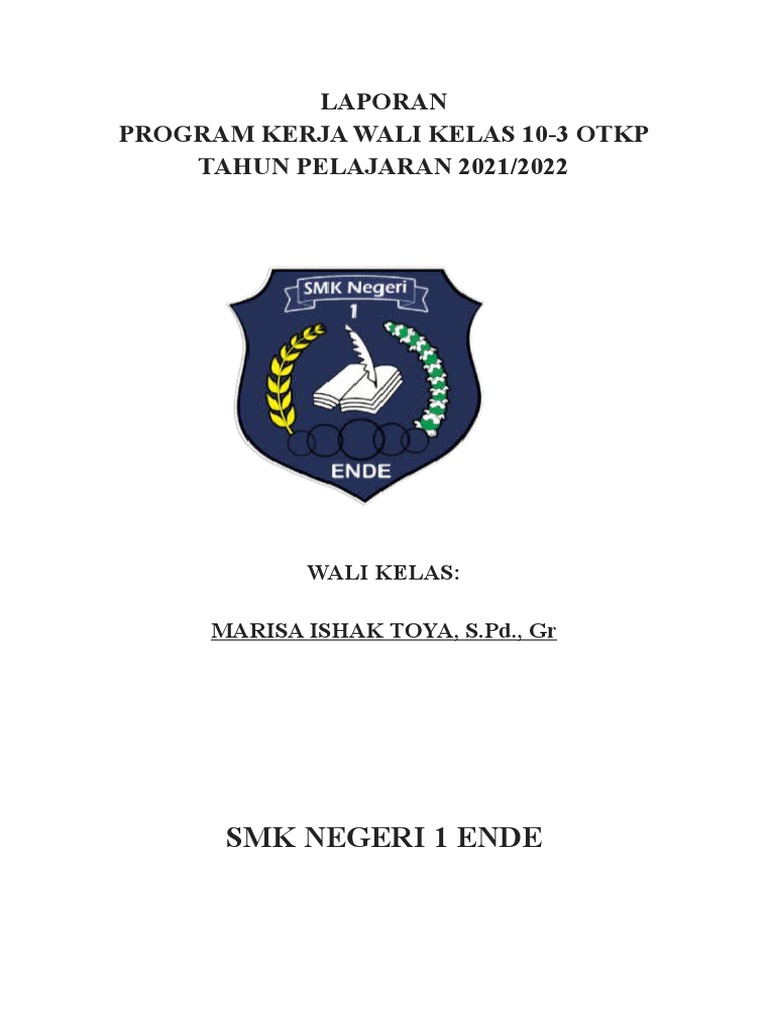 Program Kerja Wali Kelas 10-3 OTKP | PDF