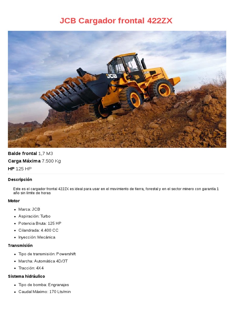 cargador-frontal-422zx-jcb (1) | PDF