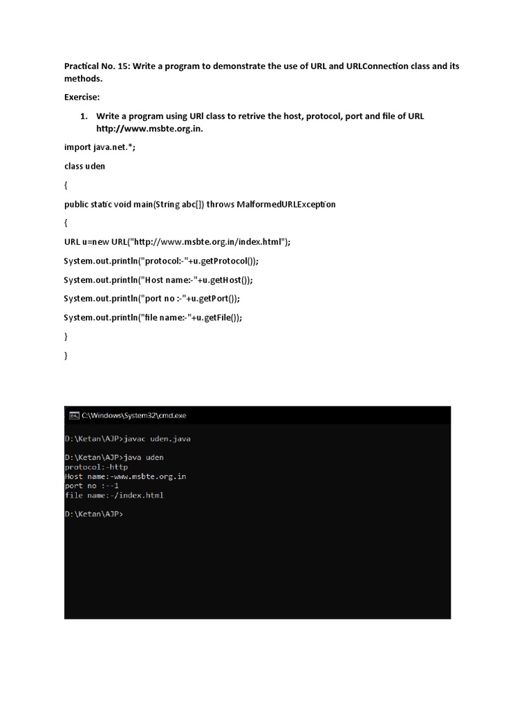 Practical No 15 | PDF