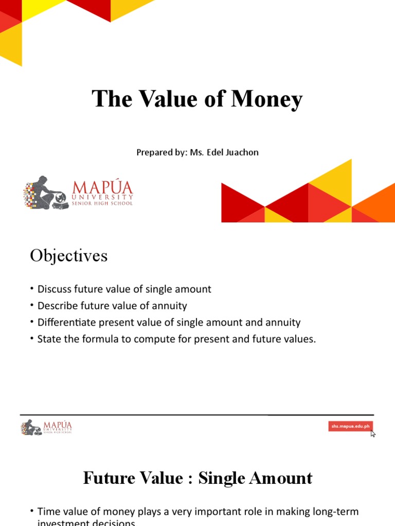 CO6 - The Value of Money Wk1 2 | PDF | Present Value | Interest