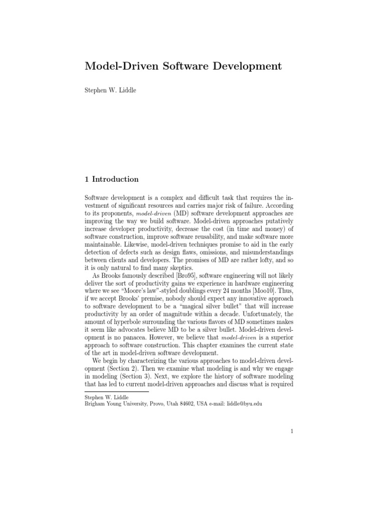 Model Driven Software Development Download Grátis Pdf Conceptual Model Unified Modeling