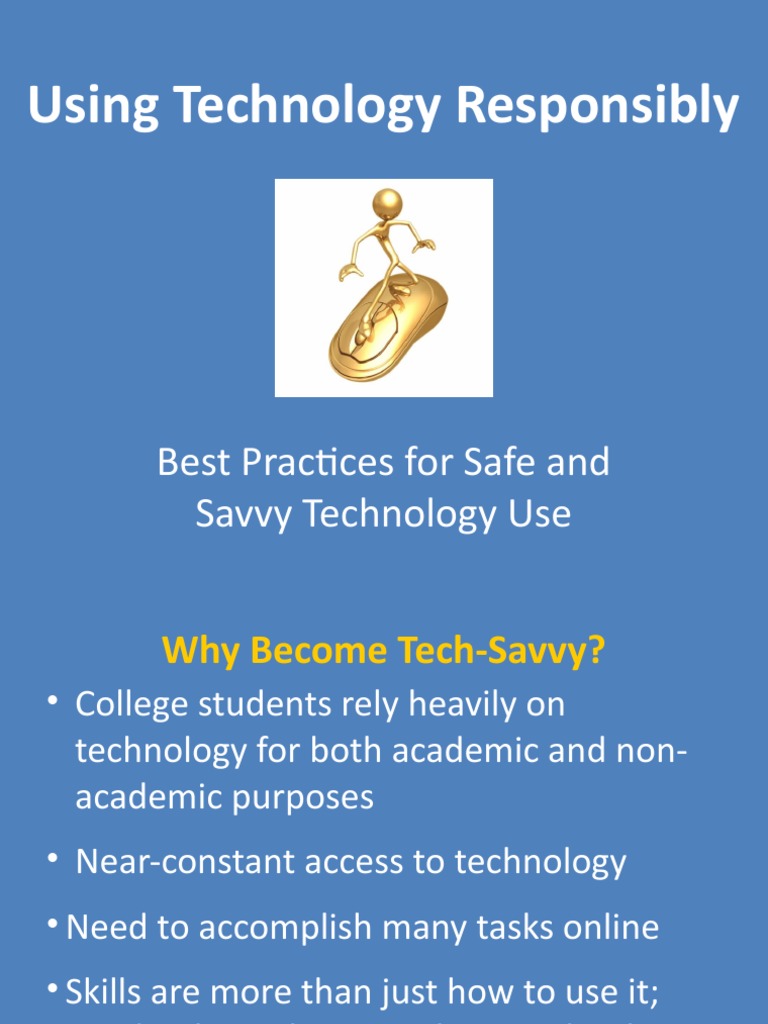 M3L4 PPT Using Technology Responsibly | PDF | Password | Privacy