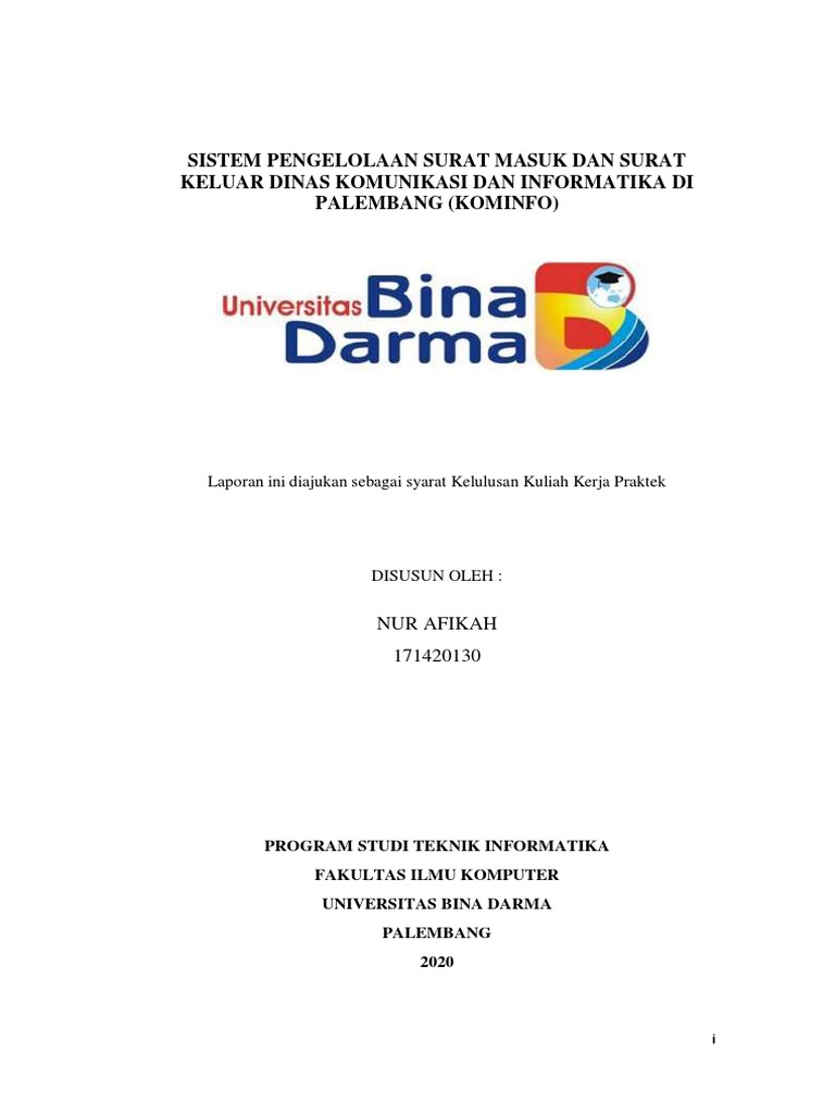 Fix Full Bab Laporan Magang Nur Afikah - 171420130 | PDF