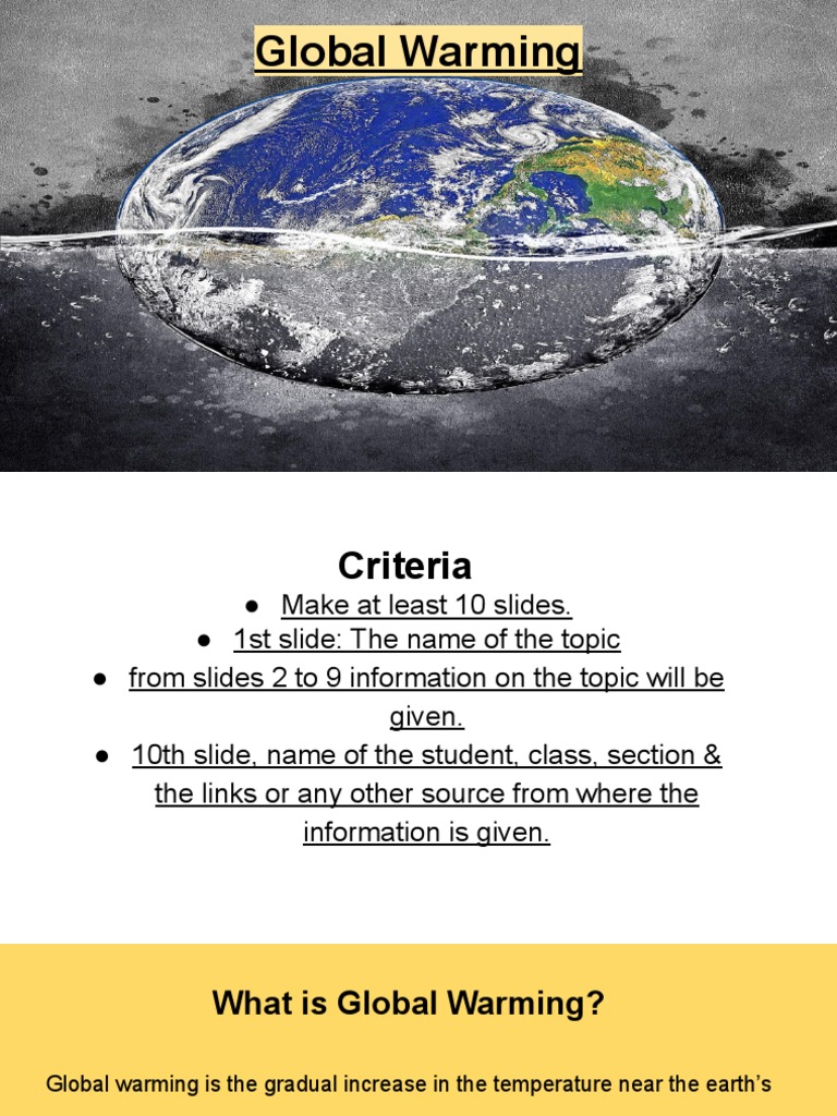 Global Warming | PDF | Climate Change | Greenhouse Effect