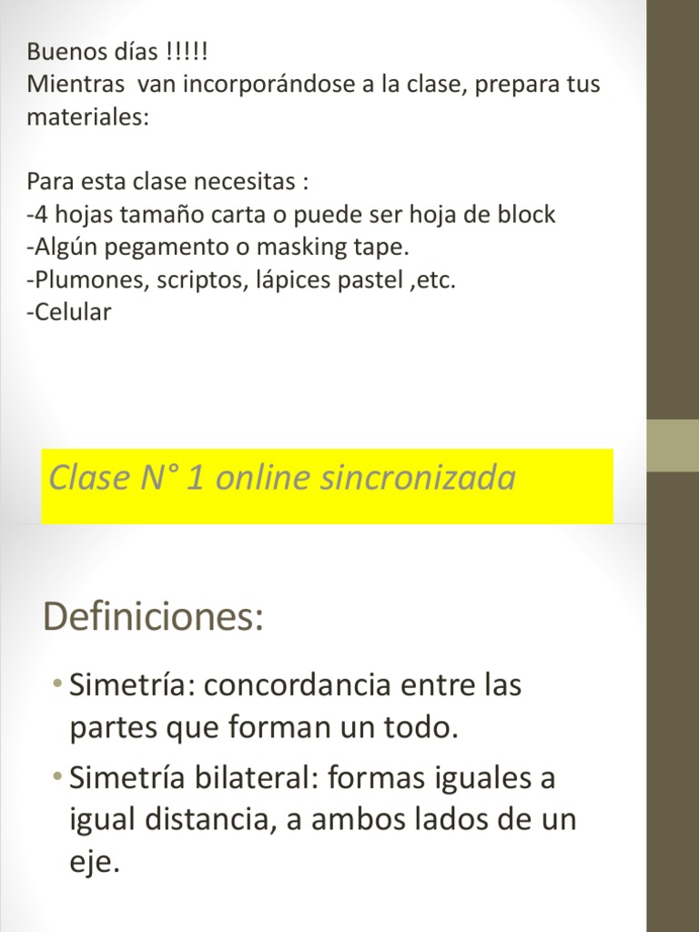 ART - Simetría Bilateral - Est - Atrasados | PDF