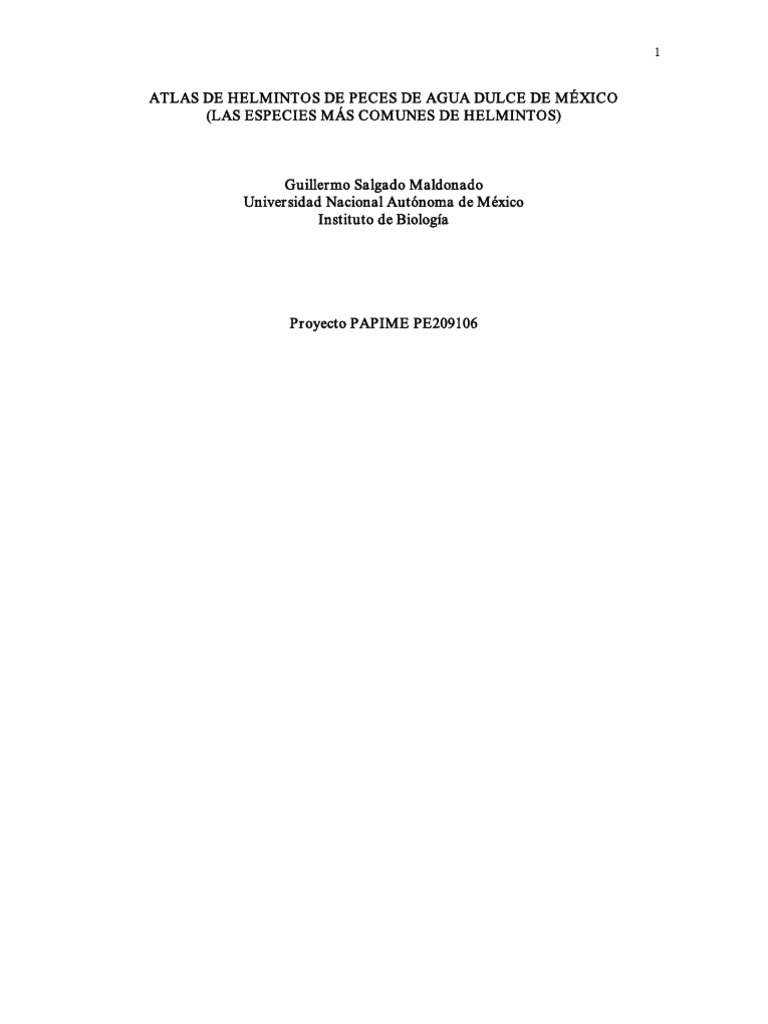 Atlas de Helmintos | PDF | Organismos | Science