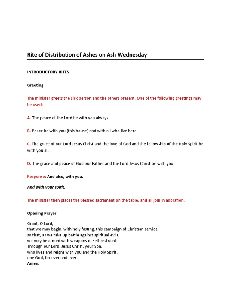 Rite of Communion in Ordinary Circumstances | PDF | Eucharist | Lord's ...