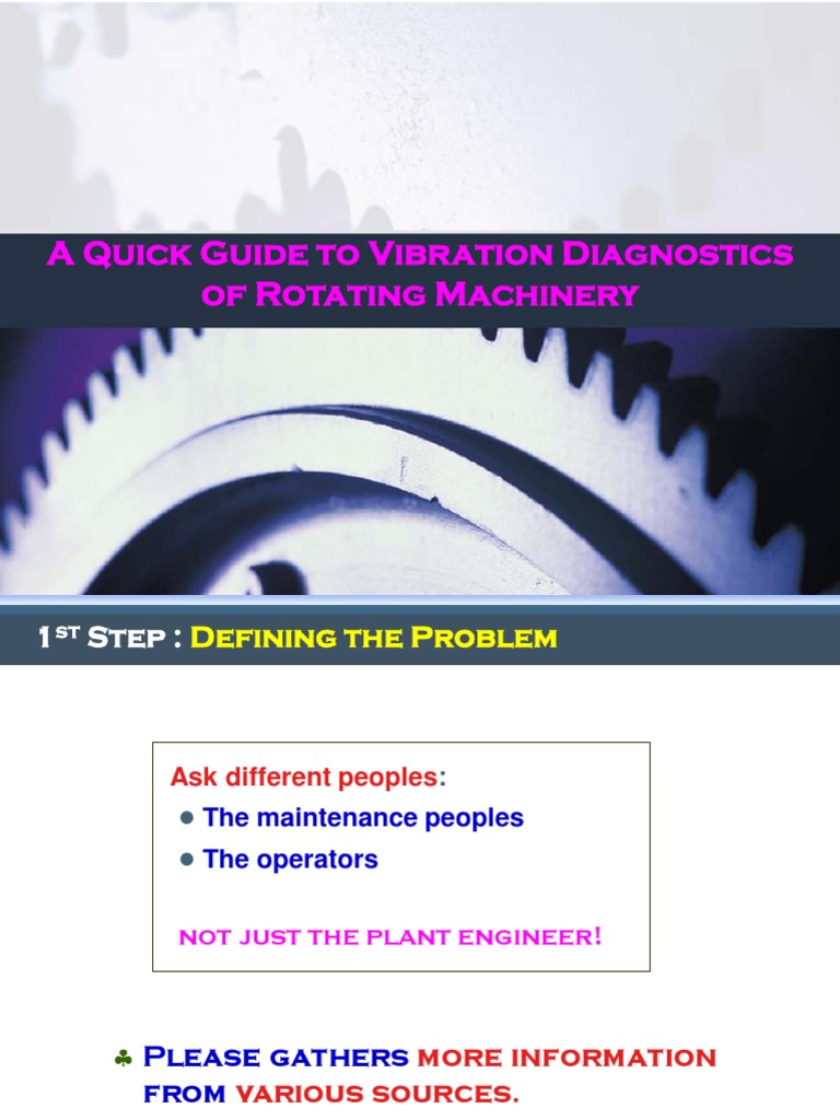 Quick Guide To Vibration Diagnostics | PDF | Bearing (Mechanical) | Phase (Waves)