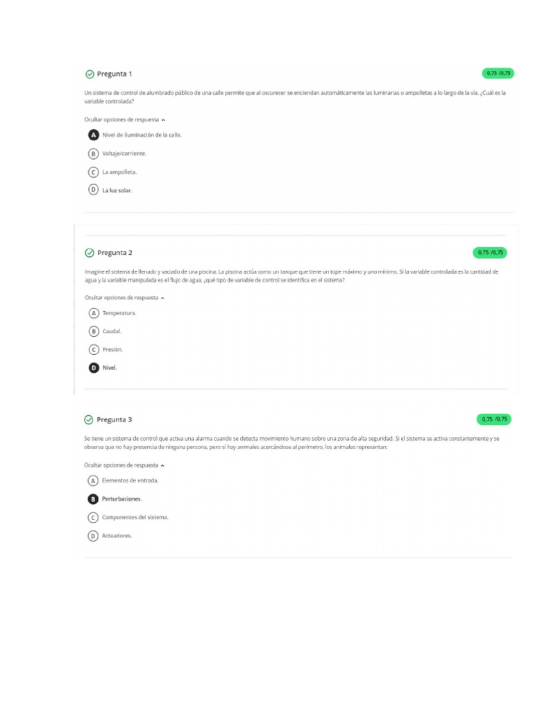 IACC Control Semana 1 Sistema Control 1 | PDF