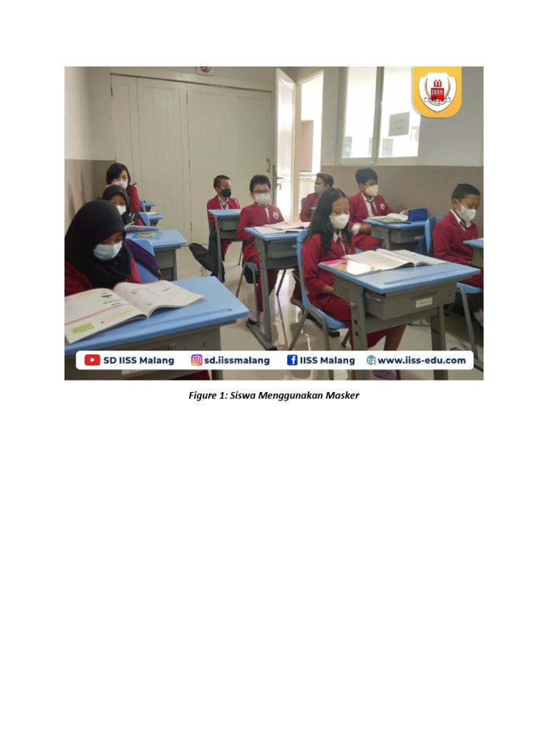 Dokumentasi Bukti Fisik Kegiatan Pencegahan COVID Di SD IISS Malang | PDF