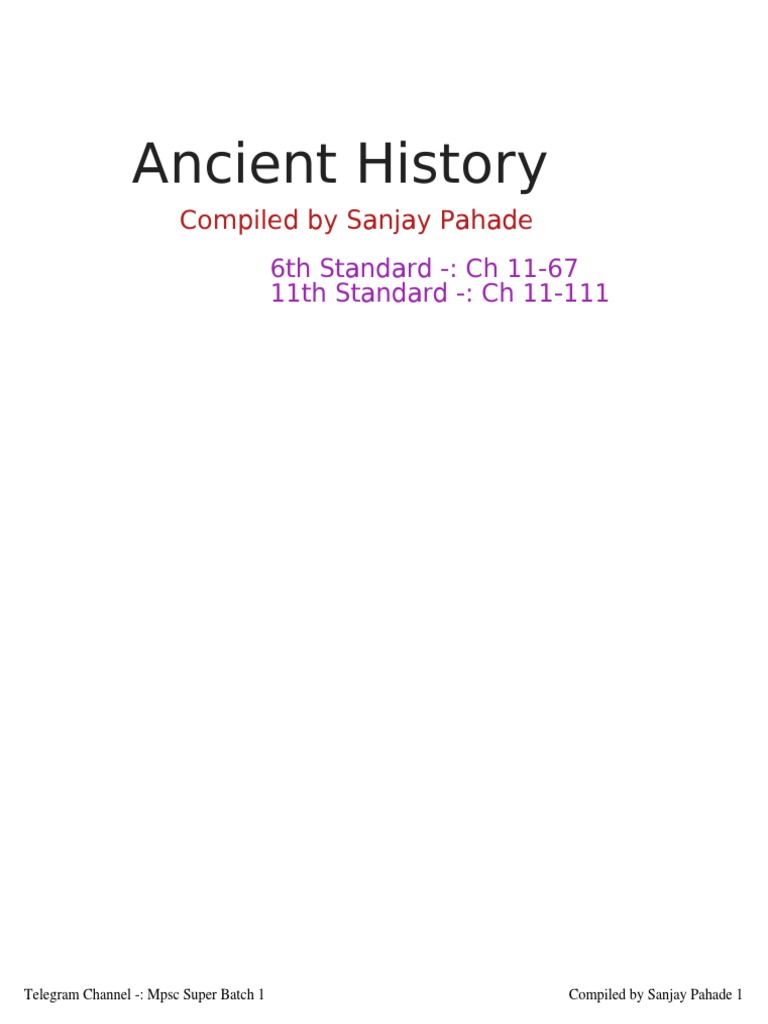 Ancient History | PDF | Vedas