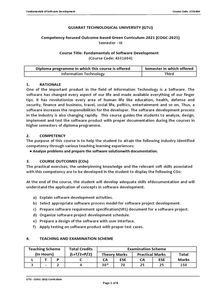 Fundamental of Software Development | Download Free PDF | Agile ...