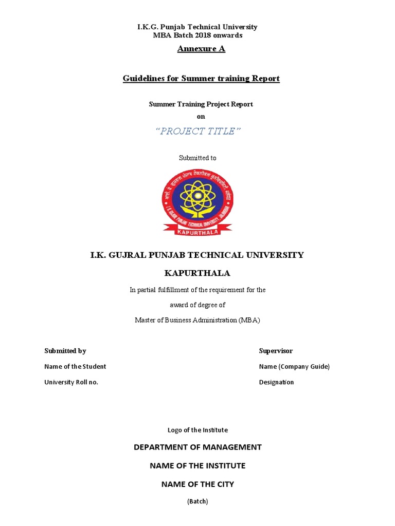 Format For Training Report Pdf Reserve Bank Of India Central Banks