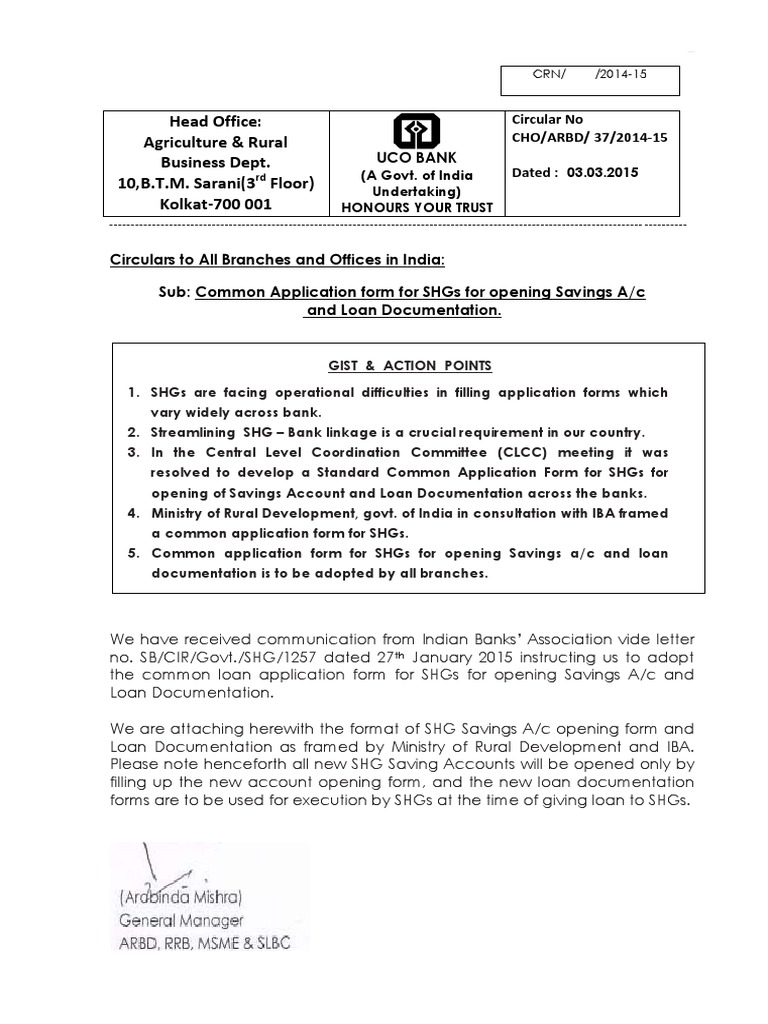 All Forms For SHG | PDF | Line Of Credit | Credit