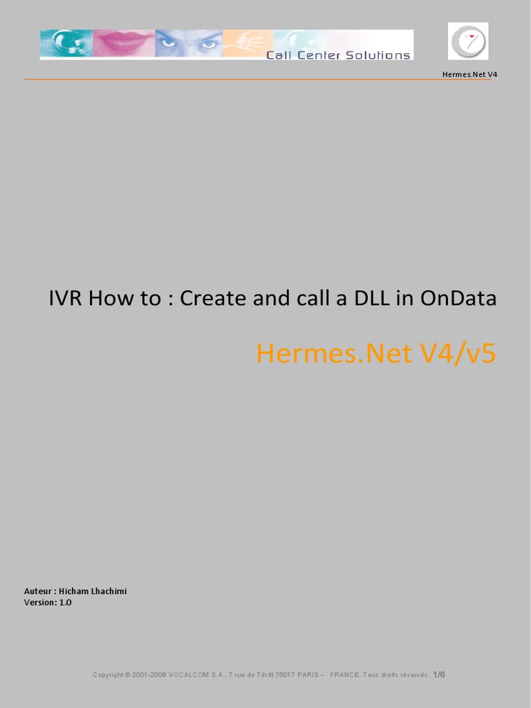 Vocalcom HNetVX HowTo - IVR - Call A DLL From IVR Script | PDF | Computer File | Directory ...