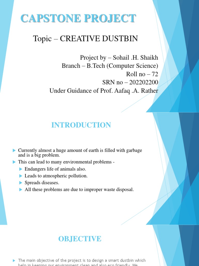 Capstone Project PPT 1 | PDF | Waste | Natural Environment