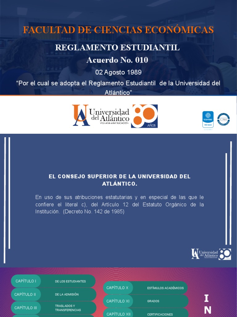 Reglamento Estudiantil | PDF | Educación más alta | Universidad