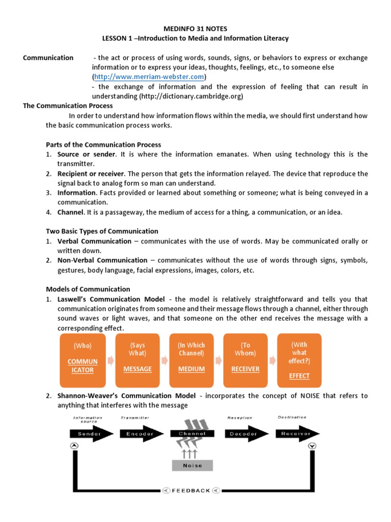 Introduction to Media Literacy Concepts | PDF | Communication | Information