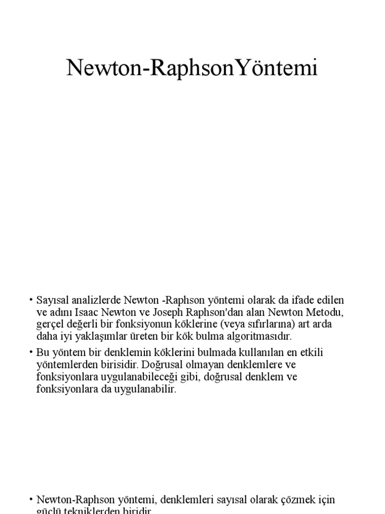 Newton Raphson | PDF