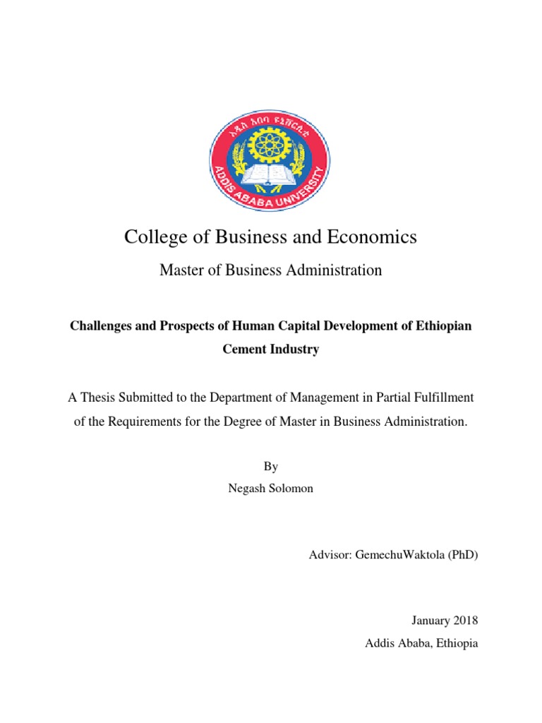 Negash Solomon | PDF | Human Capital | Mentorship