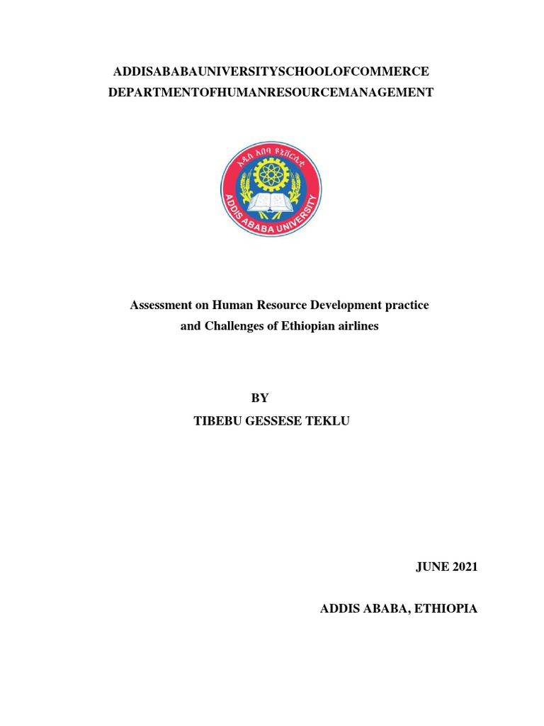 Tibebu Gessese | PDF | Performance Appraisal | Human Resource Management