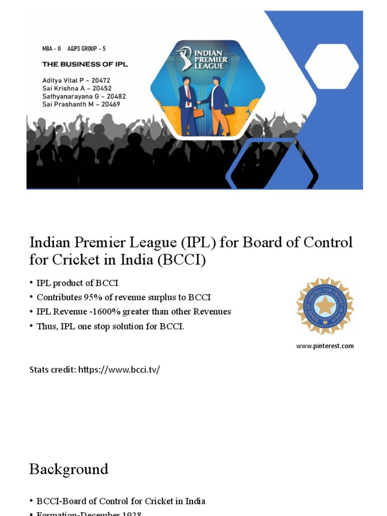 The Business of IPL | PDF | Cricket Competitions | Sports