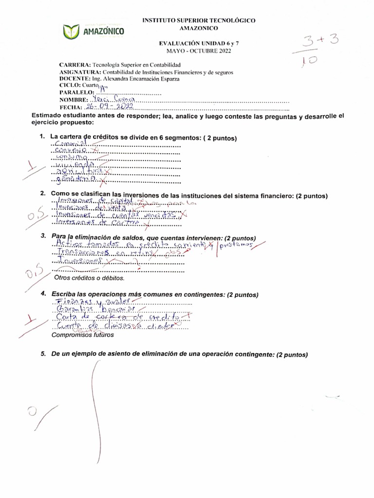 Evaluación Unidad 6 y 7 | PDF