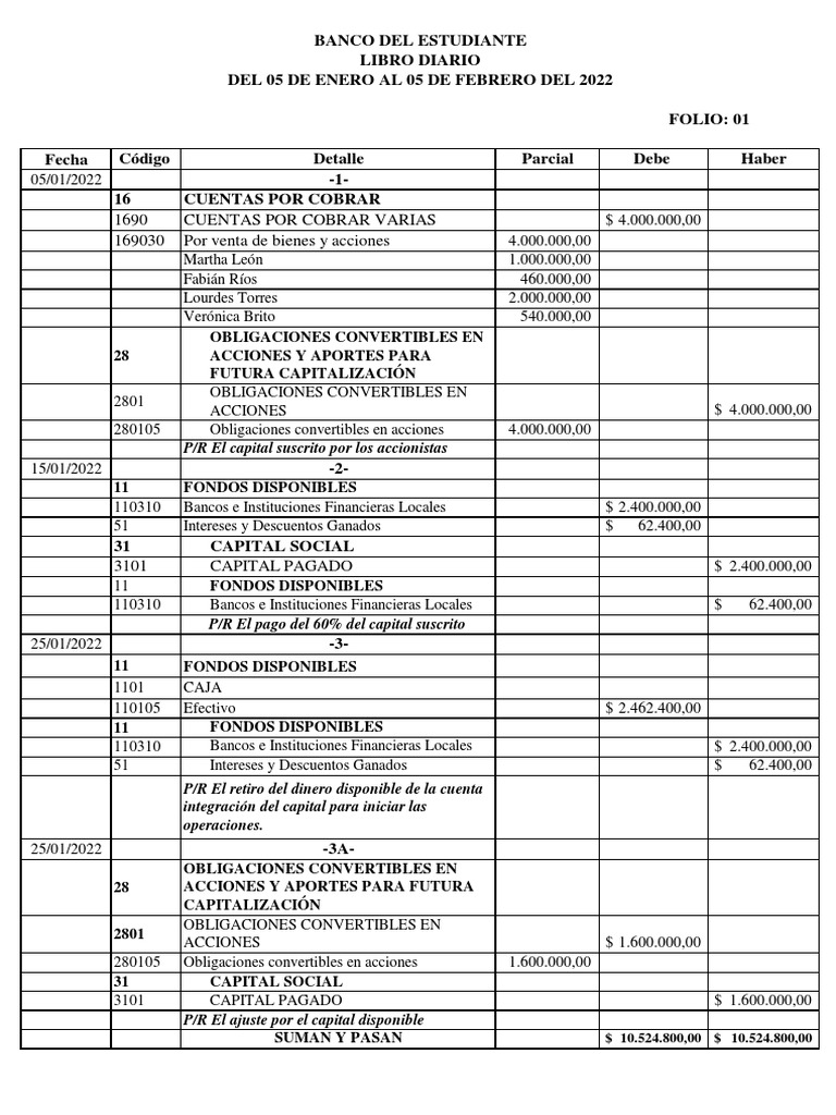 Libro de Banco Estudiantil | PDF | Bancos | Compartir (Finanzas)
