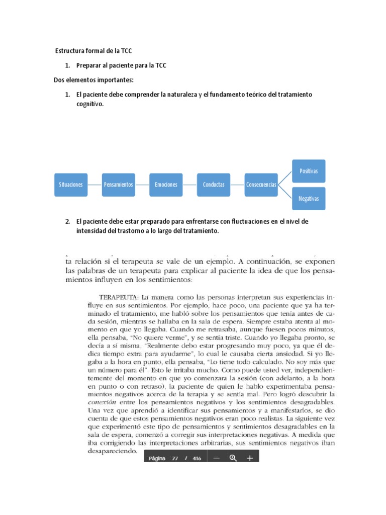 Estructura Formal de La TCC | PDF