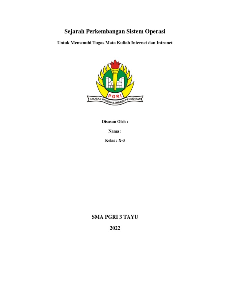 Sejarah Perkembangan Sistem Operasi | PDF