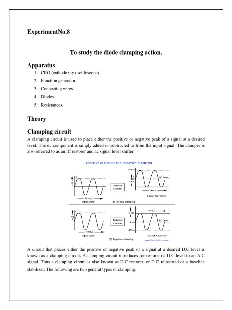 Experiment No 8 Pdf Electronics Electronic Engineering 
