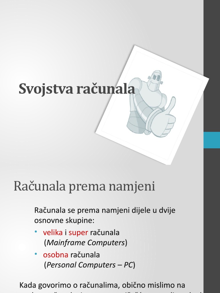 Svojstva Racunala | PDF