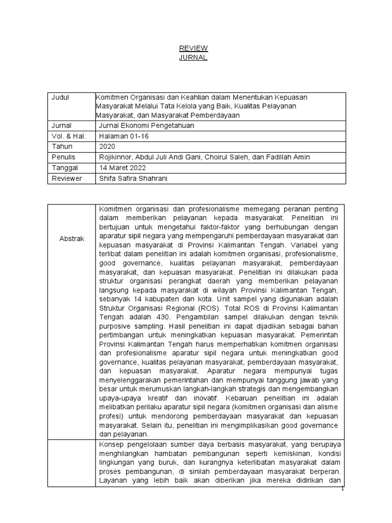 Review Jurnal PI | PDF