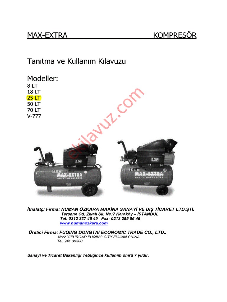 Max-Extra 25 LT Kompresör | PDF
