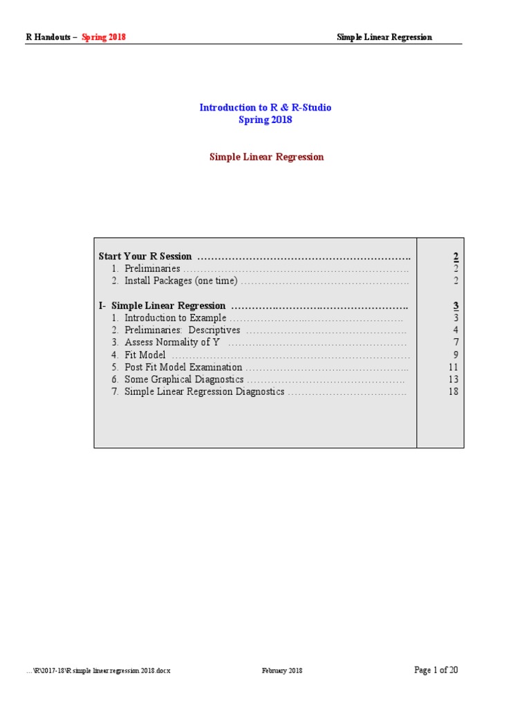 R Programming Codes Linear Regression | PDF | Errors And Residuals | Coefficient Of Determination